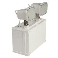 China IP65 Waterproof Rechargeable Twin Spot Emergency Light 220V 3 Hours 600 Lumens for sale