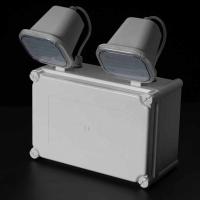 China IP65 Waterproof Rechargeable Twin Spot Emergency Light 220V 3 Hours 600 Lumens for sale