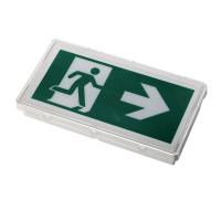 China IP65 LED Exit Sign 3 Hours Emergency Ni-Cd Battery Operated Emergency Exit Light for sale