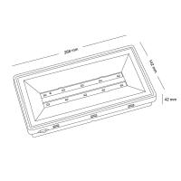 China IP65 LED Exit Sign 3 Hours Emergency Ni-Cd Battery Operated Emergency Exit Light for sale