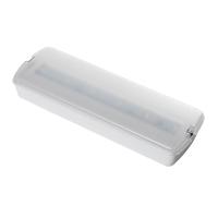 China 220V Surface Mounted LED Rechargeable Emergency Lamp with 3 Hours Backup and Plastic Construction for sale