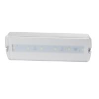 China 220V Surface Mounted LED Rechargeable Emergency Lamp 3 Hours Backup 100lm Plastic for sale