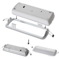 China Ceiling Recessed LED Emergency Exit Sign Light 3.6V Ni-Cd Battery 6500K Cold White 3-Year Warranty for sale