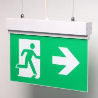 China Double Sided Emergency LED Exit Sign 3 Hours Backup IP20 220V 240V 3 Year Warranty for sale