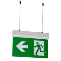 China Double Sided Rechargeable LED Emergency Exit Sign 3 Hours Backup Li-ion Battery 220V-240V for sale