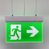 China Double Sided Rechargeable LED Emergency Exit Sign 3 Hours Backup Li-ion Battery 220V-240V for sale