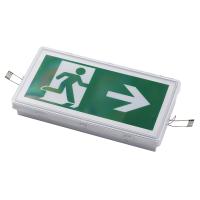 China Ceiling Recessed Emergency Exit Sign Light IP65 5730 SMD LED 3.6V Ni-Cd Battery for sale