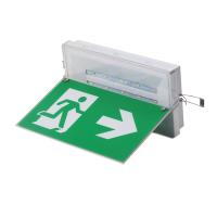 China Ceiling Recessed Emergency Exit Sign Light IP65 5730 SMD LED 3.6V Ni-Cd Battery for sale
