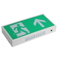China Wall Surface Mounted Built-in Battery LED Rechargeable Emergency Exit Light Double Sided Exit Sign for sale