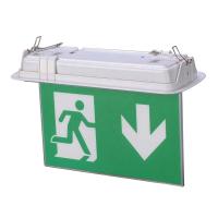 China Double Sided Emergency Exit Sign with Ni-Cd Battery 3.6V 1.8Ah and 6pcs SMD 5730 LED 3-Year Warranty for sale