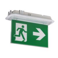 China Double Sided Emergency Exit Sign with Ni-Cd Battery 3.6V 1.8Ah and 6pcs SMD 5730 LED 3-Year Warranty for sale