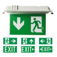 China Double Sided Emergency Exit Sign with Ni-Cd Battery 3.6V 1.8Ah and 6pcs SMD 5730 LED 3-Year Warranty for sale