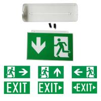 China Double Sided Emergency Exit Sign with Ni-Cd Battery 3.6V 1.8Ah and 6pcs SMD 5730 LED 3-Year Warranty for sale