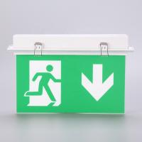 China Rechargeable Double Sided Exit Sign Light 3 Hours Backup IP20 Emergency Lighting 220V-240V for sale