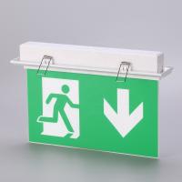 China Rechargeable Double Sided Exit Sign Light 3 Hours Backup IP20 Emergency Lighting 220V-240V for sale