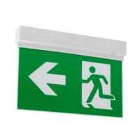 China Side Mounting Double Sided LED Exit Sign with Li-ion Battery 3.7V 1.5Ah 3-Hour Emergency Time for sale