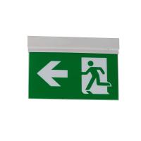 China Rechargeable Battery Powered LED Emergency Exit Sign 320x245mm Double-Sided with 3+ Hour Backup for sale