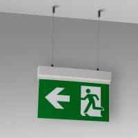 China 5-in-1 Installation Luminous Emergency Exit Sign Li-ion Battery 3 Hours Duration for sale
