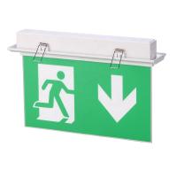 China IP20 CE Approved LED Emergency Exit Sign 320x245mm with 3 Hour Battery Backup and Dual Voltage Operation for sale