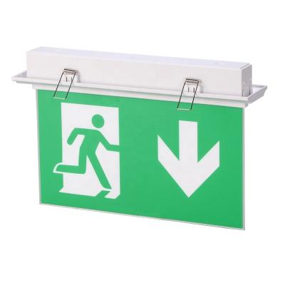 China Emergency Exit Light Sign Li-ion Battery Backup 3 Hours ABS Casing 3.6W CE ROHS for sale