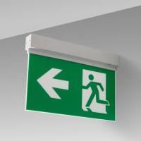 China IP20 CE Approved LED Emergency Exit Sign 320x245mm with 3 Hour Battery Backup and Dual Voltage Operation for sale