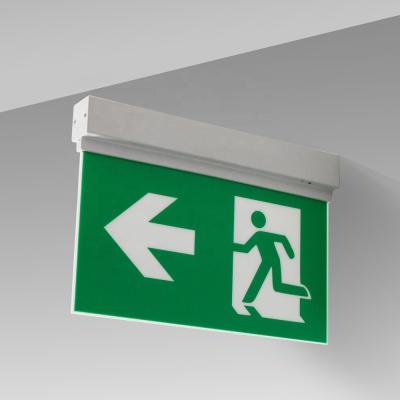 China IP20 CE Approved LED Emergency Exit Sign 320x245mm with 3 Hour Battery Backup and Dual Voltage Operation for sale