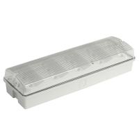 China IP65 Waterproof Maintained Bulkhead LED Emergency Light 345x118x80mm with 3+ Hours Operation for sale