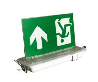China Aluminum LED Emergency Exit Sign with 6 SMD 5730 LEDs, 3-Hour Backup, 265x30x30mm Dimensions for sale