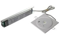 China 3W LED Emergency Ceiling Recessed Downlight with 3-Hour Operation and 350mm Size for sale