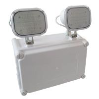 China IP65 Waterproof LED Emergency Twin Spot Light with 3+ Hour Battery Backup and Fireproof PC Casing 280x133x320mm for sale