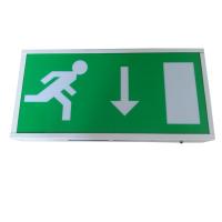 China Modern LED Exit Sign with Rechargeable Ni-cad Battery - 392mm x 190mm x 60mm, 3+ Hours Emergency Duration for sale