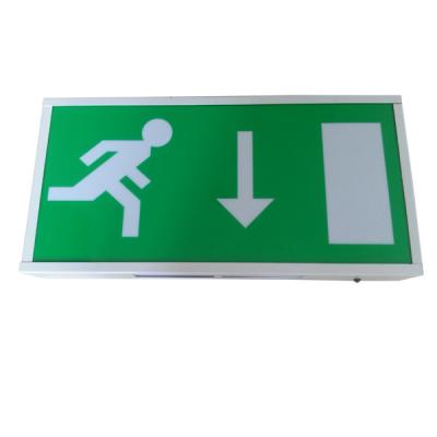 China Modern LED Exit Sign with Rechargeable Ni-cad Battery - 392mm x 190mm x 60mm, 3+ Hours Emergency Duration for sale