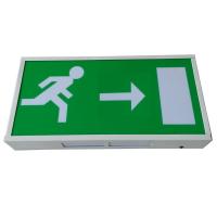 China CE Certified Industrial LED Exit Sign 392x190mm with 3+ Hour Emergency Backup and IP20 Rating for sale