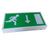 China Indoor Steel Casing LED Running Man Exit Sign Wall Surface Maintained 220V 3 Hours for sale