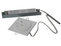 China 3W LED Emergency Light 350mm Recessed Ceiling Lamp with 3+ Hours Backup and IP20 Rating for sale