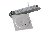 China 3W LED Emergency Light 350mm Recessed Ceiling Lamp with 3+ Hours Backup and IP20 Rating for sale