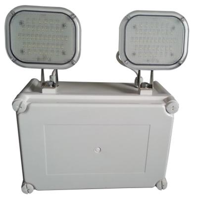 China IP65 Waterproof LED Twin-spot Emergency Light 6V 4.5Ah Battery 280mm×133mm×320mm Wall Mounted for sale
