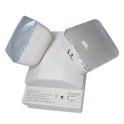 China 3W LED Battery Rechargeable Emergency Twin-Spot Light with 3.6V Ni-Cd Battery and 3-Year Warranty for sale