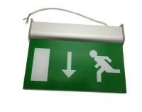 China Commercial Battery Operated Aluminum Exit Sign 320x245mm with 3+ Hour Emergency Duration for Teaching Buildings for sale