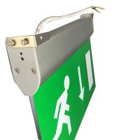 China 220V LED Aluminum Exit Sign with 3+ Hours Emergency Duration - 320mm x 245mm x 34mm IP20 Rated Fire Safety Lighting for sale