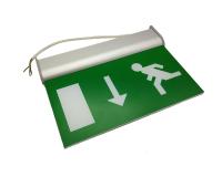 China Suspending Double-side Exit Sign with 3.6V Battery and 3+ Hour Emergency Duration - 320mm x 245mm LED Emergency Light for sale