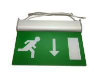 China 110V/220V Double-Sided Exit Sign Self-Testing Emergency Light with 3+ Hours Duration and IP65 Rating for sale
