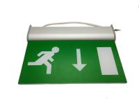China LED Suspending Double Sided Emergency Exit Sign 320x245mm with 3+ Hours Backup Operation and IP20 Rating for sale