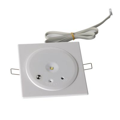 China IP20 LED Emergency Ceiling Recessed Downlight 3W with Test Button and 180+ Minute Battery Backup for sale