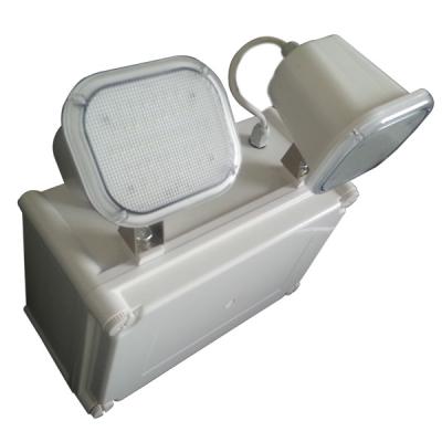 China TL084AN LED Twin-Spot Emergency Light 110V/220V with 3+ Hour Battery Backup and IP65 Rating for sale