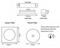 China Non-Maintained Ceiling Recessed LED Emergency Downlight 3W with 3+ Hours Duration and IP42 Rating for sale