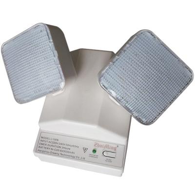 China SMD 3014 White LED Exit Twin Spot Emergency Light - 3.6V/1.6AH Battery, 228x145x165mm for sale