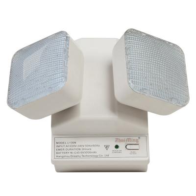 China Portable Automatic LED Twin Spot Emergency Light with 3.6V Battery Backup, 3+ Hours Duration, 228x145x165mm for sale