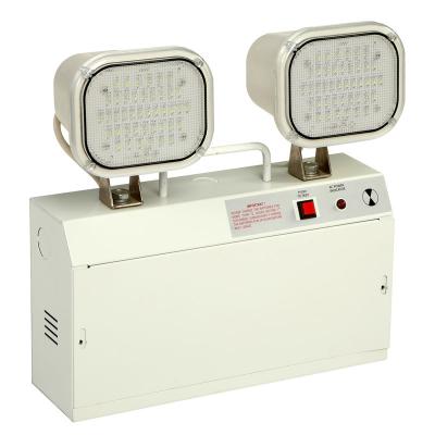 China Interior Twin Spot Emergency Lights 220-240V 120mA with 3-Year Warranty, 272x80x301mm Steel Casing for sale