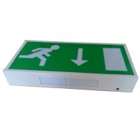 China IP20 Maintained LED Emergency Light Fire Exit Sign 360x120x70mm with 3+ Hours Duration and PC Diffuser for sale
